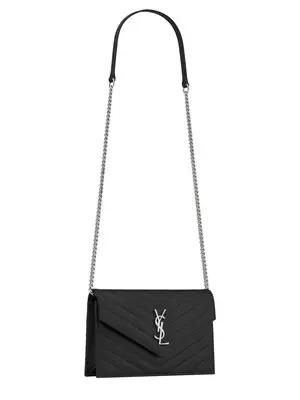 Saint Laurent Portafoglio Con Catena "envelope Cassandre