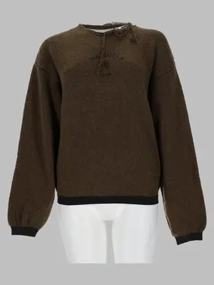 MAISON MARGIELA Maglia Con Dettagli Sfrangiati