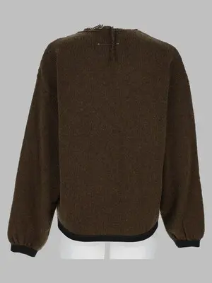 MAISON MARGIELA Maglia Con Dettagli Sfrangiati
