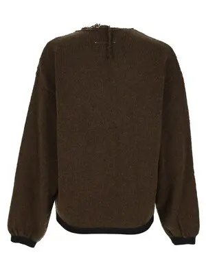 MAISON MARGIELA Maglia Con Dettagli Sfrangiati
