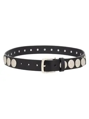 GOLDEN GOOSE Cintura "trinidad" Con Borchie - Black
