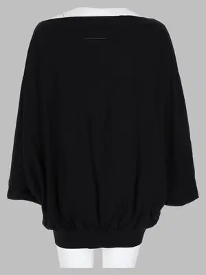 MAISON MARGIELA T-shirt Asimmetrica A Manica Lunga