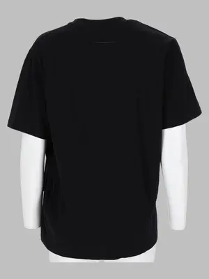 MAISON MARGIELA T-shirt Con Drappeggio E Patch Logo