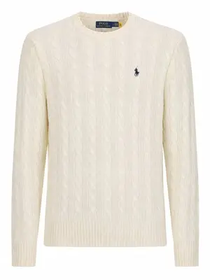 Polo Ralph Lauren Maglia In Lana E Cashmere - Ivory