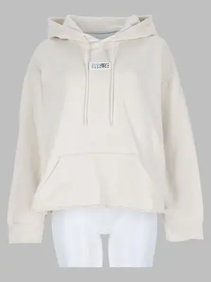 MAISON MARGIELA Felpa Con Patch Logo