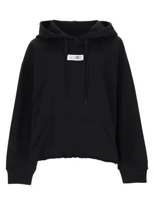 MAISON MARGIELA Felpa Con Patch Logo - Black