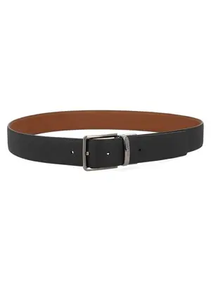 Zegna Cintura Reversibile In Pelle
