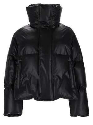 MAISON MARGIELA Giacca Imbottita In Ecopelle - White
