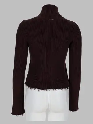 MAISON MARGIELA Cardigan A Coste Con Zip