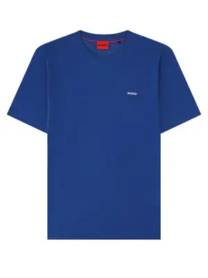 Hugo T-shirt "dero" Con Logo - Blue