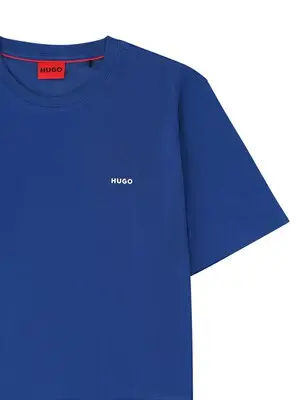 Hugo T-shirt "dero" Con Logo - Blue