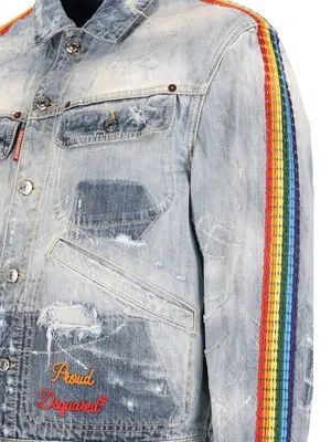 Dsquared2 Giacca "l. A" Con Lavaggio "be Proud