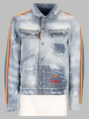 Dsquared2 Giacca "l. A" Con Lavaggio "be Proud
