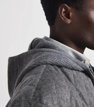 Isaia Wool-cashmere Knitted Hoodie