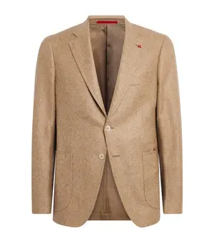 Isaia Cashmere Capri Blazer - Beige