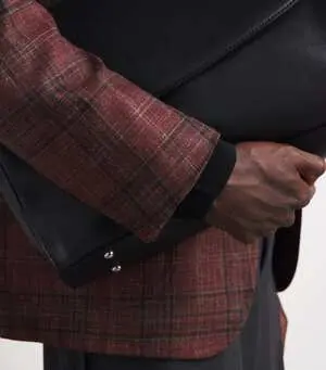Isaia Wool-cashmere-silk Check Capri Blazer