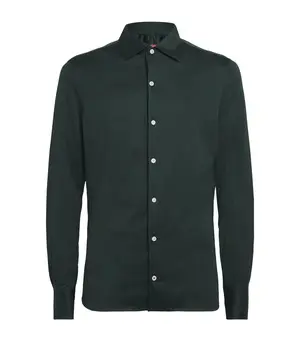 Isaia Cotton Jersey Sport Shirt
