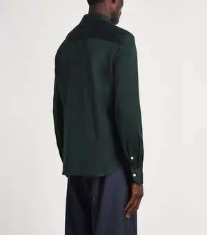 Isaia Cotton Jersey Sport Shirt
