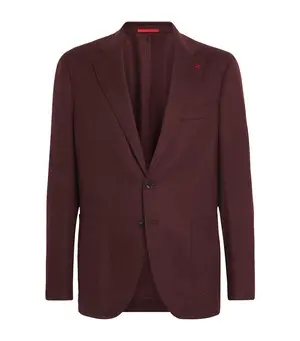 Isaia Cashmere Lucio Blazer - Red
