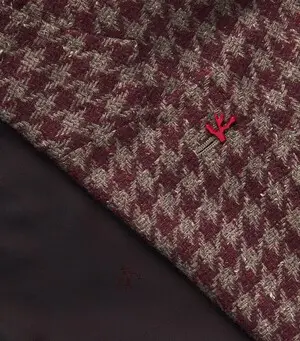 Isaia Wool-cashmere-silk Houndstooth Capri Blazer