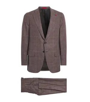 Isaia Cashmere Check Domenico 2-piece Suit