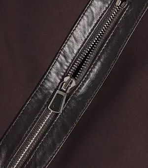 Isaia Wool Padded Aviator Jacket