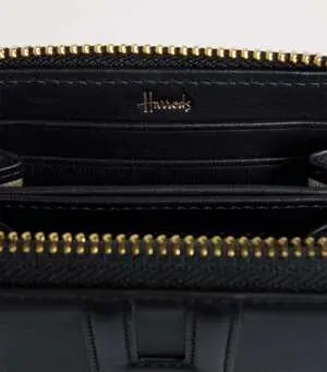 Harrods Leather Zip-around Purse