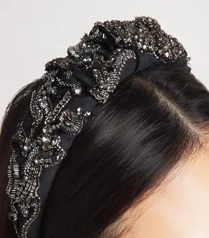 JENNIFER BEHR Satin Embellished Scarlette Headband