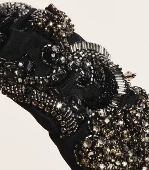 JENNIFER BEHR Satin Embellished Scarlette Headband