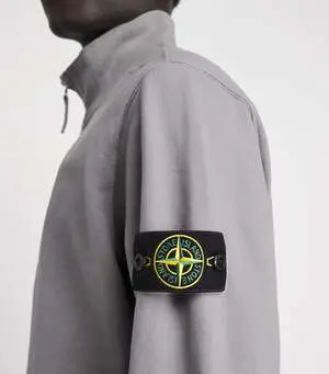 Stone Island Organic Cotton Half-zip Sweater