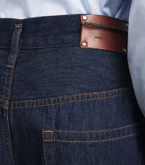 Dries Van Noten Pleated Wide-leg Jeans