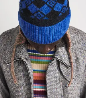 Dries Van Noten Wool Jacquard Hat