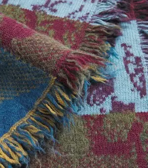 Dries Van Noten Wool-blend Patchwork Scarf