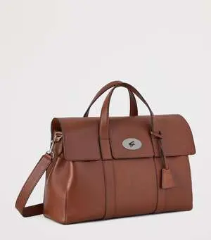 Mulberry Leather Heritage Piccadilly Messenger Bag - Brown