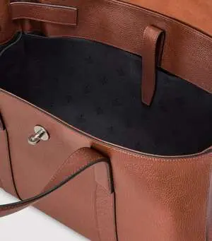 Mulberry Leather Heritage Piccadilly Messenger Bag - Brown