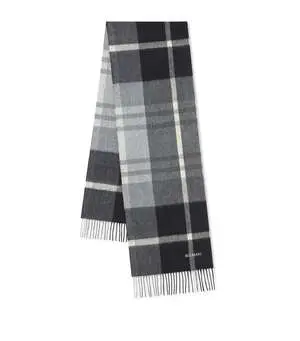Mulberry Small Merino Wool Check Scarf