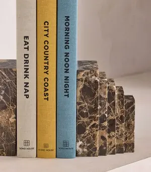 SOHO HOME Marble Lola Bookends