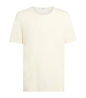 LEMAIRE Cotton Scoop-neck T-shirt - Beige