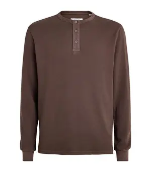 WAX LONDON Cotton Caleb Henley Top