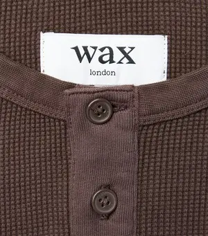 WAX LONDON Cotton Caleb Henley Top