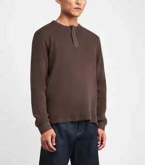 WAX LONDON Cotton Caleb Henley Top