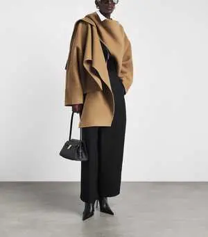Source Unknown Wool Nuage Scarf Coat