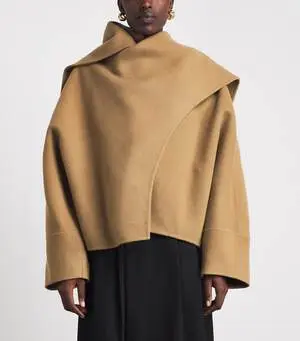 Source Unknown Wool Nuage Scarf Coat