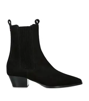 AeydĒ Suede Agata Ankle Boots - Black