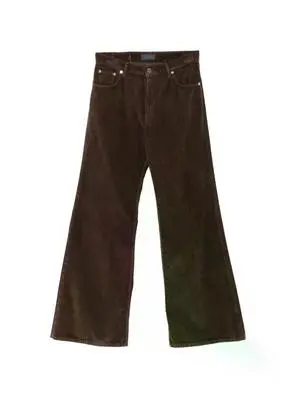 HAIKURE Clara Corduroy Flared Trousers - Brown
