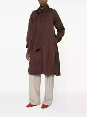 PSOPHIA Pussy-bow Storm-flap Coat