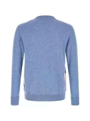 BALLANTYNE Diamond Inlay Cashmere Sweater - Blue