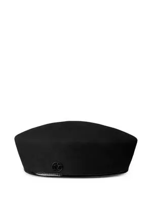MAISON MICHEL Giulia Wool-felt Beret - Black