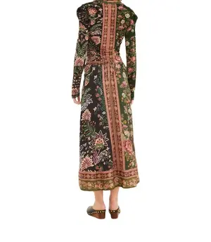 Farm Rio Floral Midi Skirt