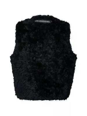 Andersson Bell Studded Faux Shearling Gilet